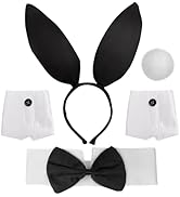 Amazon.com: 3-Piece Black Cat Ears and Tail Costume Accessory Set - Cat ...