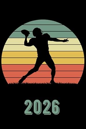2026 American Football Theme Planner with Weekly Diary: GIFT FOR ...