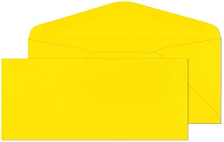 Amazon.com : #10 Regular Envelope - 24# Solar Yellow (4 1/8 x 9 1/2 ...