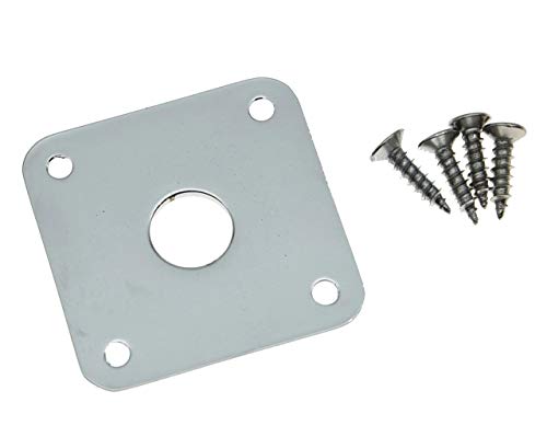 Snapklik.com : Chrome Flat Bottom Metal Jack Plate Flat Base Square ...