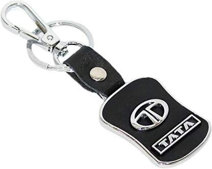 Mistazzo® Leather Car Logo Keychain for Tata Key Chain Accessories ...