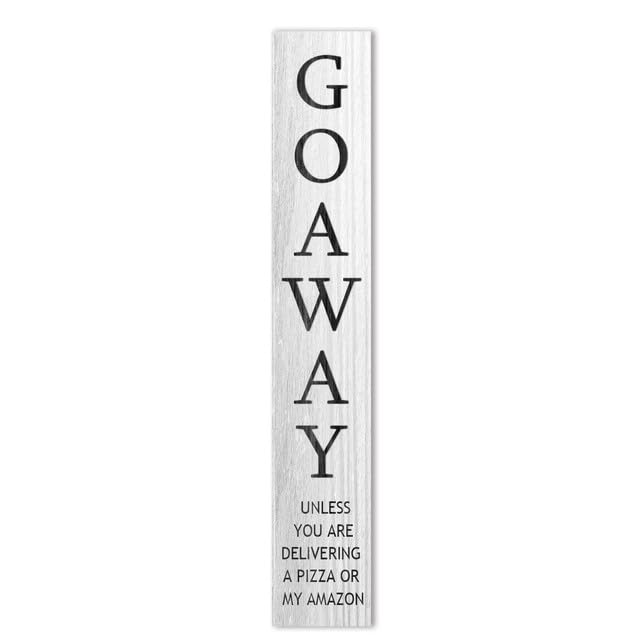 Amazon.com : Ymaotrade Just Go Away Sign Unwelcome Porch Sign Welcome ...