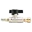 Amazon.com: MTM Hydro Veloci 3/8" Plated Brass Ball Shut Off Flow ...