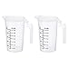 Amazon.com: PATIKIL Graduated Beaker, 2 Pack 100ml PP Plastic Liquid Measuring Cup Double Sided ...