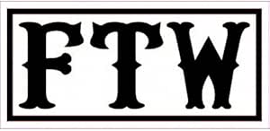 Amazon.com: FTW - All Weather Decal (5x5, Black) : Automotive