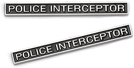 Amazon.com: 2 PC 3D Metal Police Intercept Emblem Car Police Badge ...