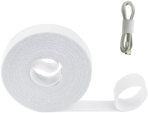 Amazon.com: 1"x20ft Hook and Loop Roll with 30 Metal Buckles, Cut-to ...
