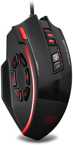 Amazon.com: KESULAI Ergonomic Wired Gaming Mouse, Programming Macro 12 ...