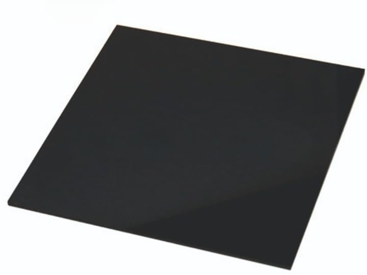 NEILL Acrylic Black Sheet 2mm Transparent 12"x12" Pack of 1 pcs for ...