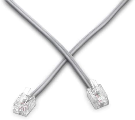 SEEMECX RJ11 Telephone Line Wire Patch Cable Compatible for Landline ...