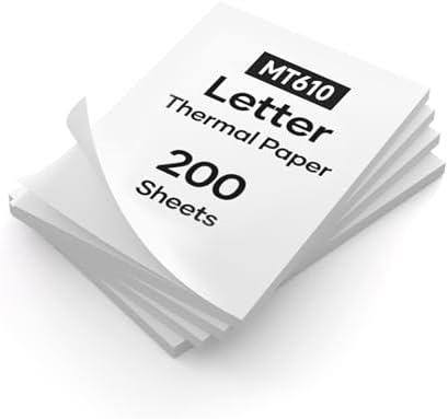 Amazon.com : iDPRT US Letter 8.5X11 inch Thermal Paper 200 Sheets ...
