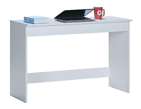 Engineered Wood Study & Computer Table and Office Desk (White, Matte ...