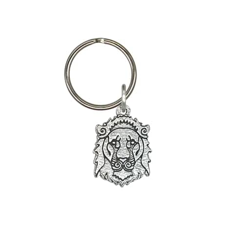 Amazon.com: Lion Head Keychain, G102KC, 1 1/4 inch, Pewter, Key Fob ...