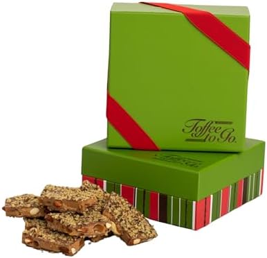 Amazon.com : Toffee to Go Milk Chocolate Almond Toffee 1 lb Holiday ...