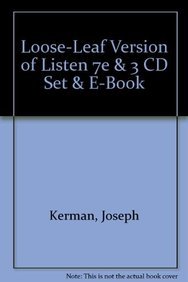 Buy Loose-Leaf Version of Listen 7e 3 CD Set E-Book Book Online at Low ...