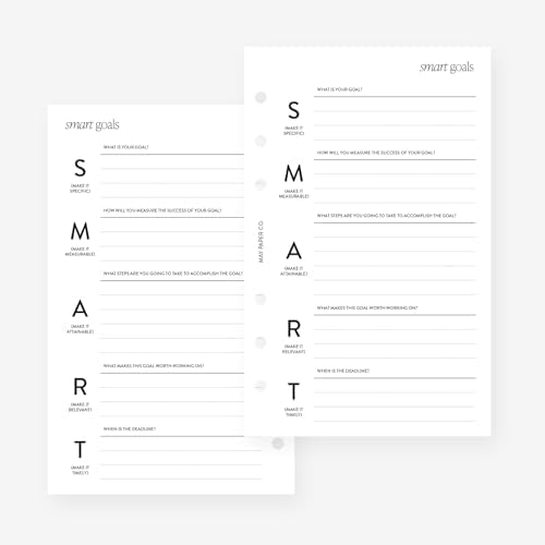 Amazon.com : Franklin Covey Compact SMART Goals Planner Insert Agenda ...