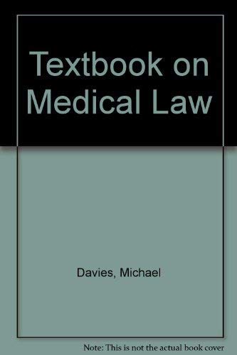Buy Textbook on Medical Law (Textbook S.) Book Online at Low Prices in ...