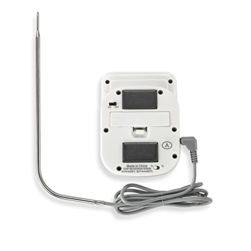 Polder Digital In-Oven Thermometer/Timer, White - Smoke Home & Garden