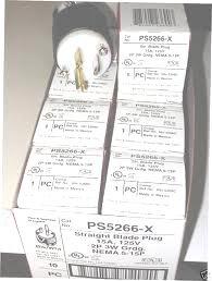 Amazon.com: (BOX OF 10) PASS & SEYMOUR PS5266-X 15A 125VAC MALE ...