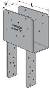 Simpson Strong-Tie ECCQ5-6SDS2.5 ECCQ End Column Cap for 5-1/8 in. Beam ...