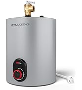 Electric Mini Tank Water Heater - MIZUDO 1.5 Gallon Under Sink Small ...