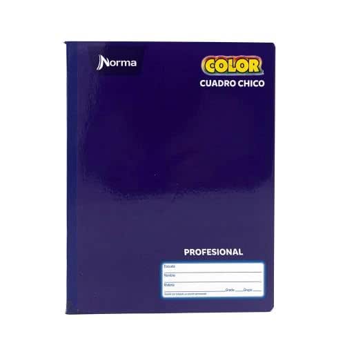 Libreta Norma Profesional Cosida 360° 100 Hojas Cuadro Chico (Morado ...