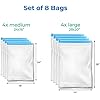 8 Pack Travel Space Saver Bags Vacuum Storage, with Sizes Medium to ...