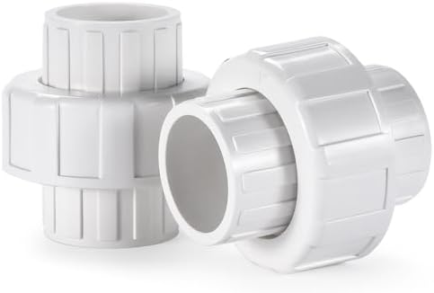 Amazon.com: 6 Pack 1" PVC Union Coupling Pipe Fitting (Socket x Socket ...