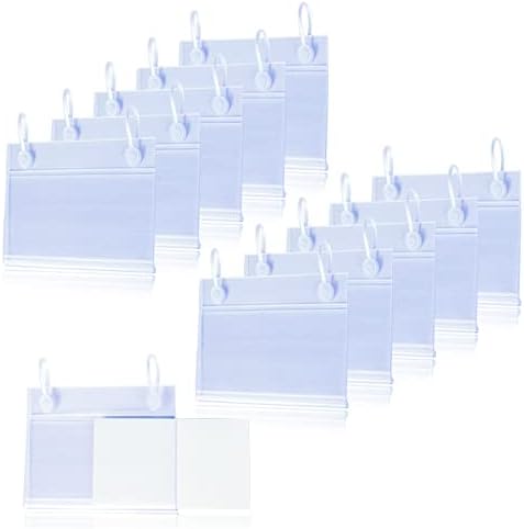 Amazon.com : Kathfly 50 Pcs Wire Shelf Label Holder Wire Label Holder ...