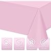 Amazon.com: 16 Pack Light Pink Plastic Tablecloth for Rectangle Tables ...