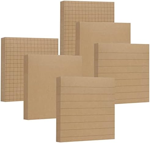 Amazon.com : NatureTouch Sticky Notes 6 Packs, 3 x 3 Inches Adhesive ...