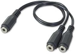 Amazon.com: 3.5mm Stereo 1-Female to 2-Females Splitter and Gender ...