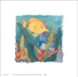 Amazon.com: Tropical Fish I I I by Linn Done 6.00X6.00. Art Poster ...