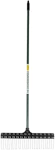 Amazon.com : THE GROUNDSKEEPER II Green Rake 55-inch Lightweight ...
