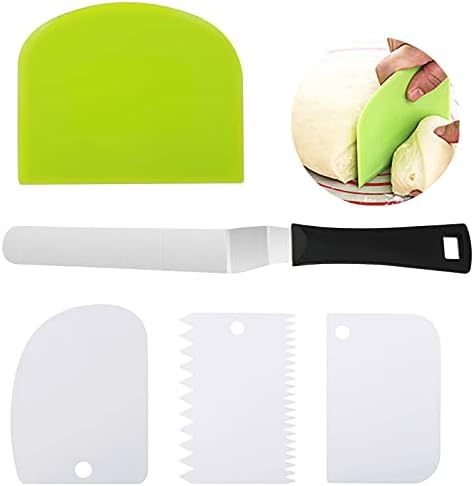 Plastic Cake Scraper, 3 Pcs Cake Baking Scraper, Dough Scraper, Cream ...