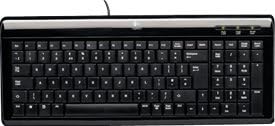 Amazon.com: Labtec Ultra Flat Keyboard - Silver/Black : Electronics