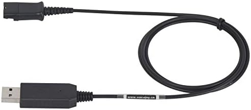 Amazon.com: Call Center Headset Quick Disconnect QD Cable to USB Plug ...
