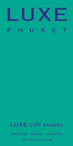 Buy LUXE Phuket (LUXE City Guides) Book Online at Low Prices in India ...