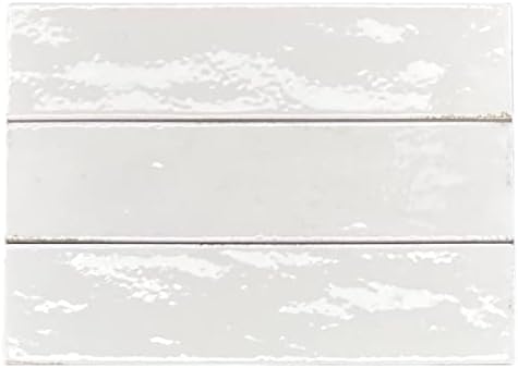 Scandiano Series Handmade Glossy 2.5x10 Subway Porcelain Wall Tile for ...