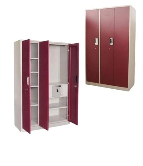 Furniture Bazaar Steel Wardrobe | 2 Door Large Almirah Cupboard with ...