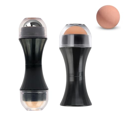 2Pc Oil Absorbing Volcanic Roller, Reusable Facial Skincare Tool, with ...