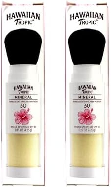 Amazon.com: Hawaiian Tropic Mineral Powder Sunscreen Brush SPF 30, 0.15 ...