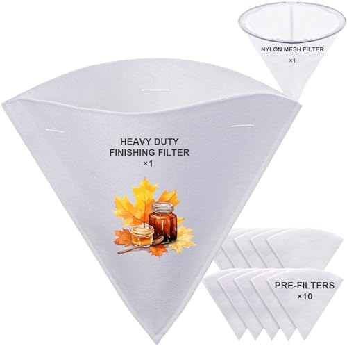 Amazon.com: SVTELI 10" Oil Fryer Filters & Oil Strainer Stand | Maple ...