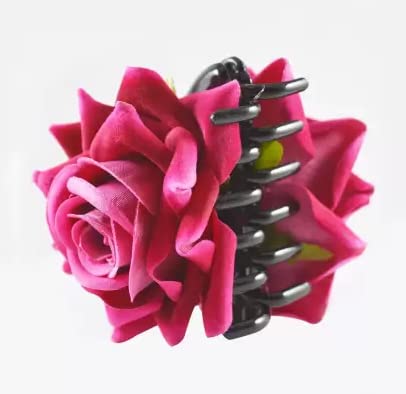 AB Beauty House Artificial Rose Flower With Clutcher For Women Hair ...