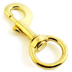 4 3/4" Brass Swivel Eye Snap Hook : Amazon.in: Home Improvement