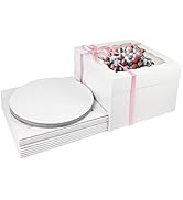 Amazon.com: Bakepacker 36pcs Pink Pie Boxes 9x9x2.5 inches Easy ...
