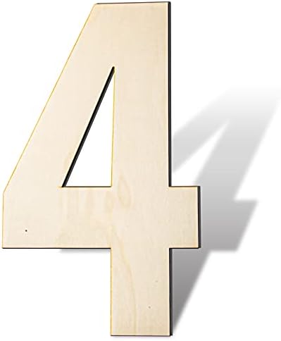 Amazon.com: 17 inch Large Wooden Numbers, Wood Number, Blank Wooden ...