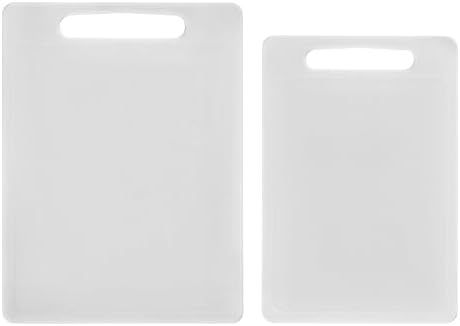 Chef Aid White Chopping Board Twin Pack, Multipurpose Cutting Board ...