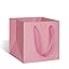 Amazon.com: ADIDO EVA Pink Square Gift Bags Small Size Square Bottom ...