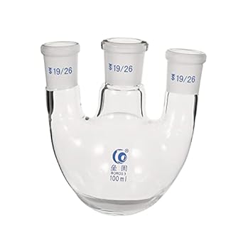 NAMOARLY Neck Bottom Boiling Flask Multi Neck Distillation Apparatus for Laboratory Use Center ...